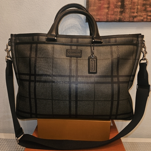 Coach | Bags | Nwot Coach Breifcase Metropolitan Tattersall Coach F772 | Poshmark